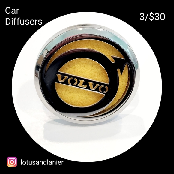 Jewelry | Volvo Silver Car Diffuser W One Felt Pad 33 | Poshmark
